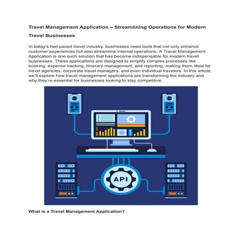Travel Management Application – Streamlining Operations for Modern ...