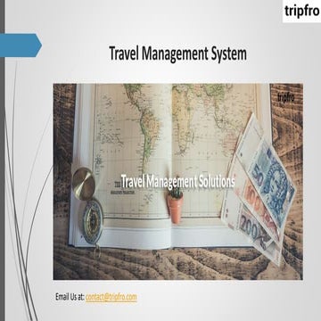Travel Management System | PPTX