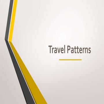 Travel Patterns | PPTX