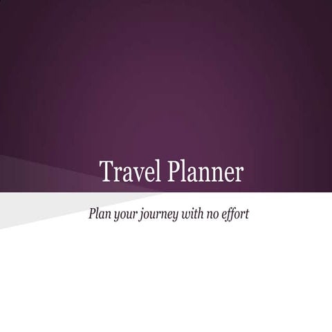 Travel planner | PPTX