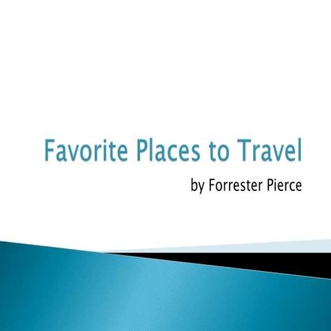 Travel powerpoint | PPT