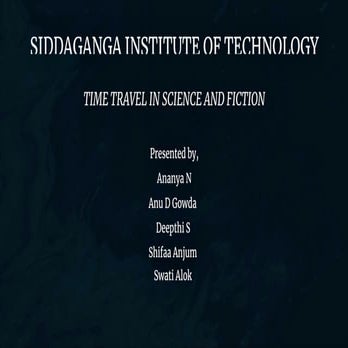 Time travel in science and fiction presentation | PDF