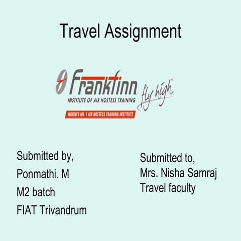 Travel assignment | PPT