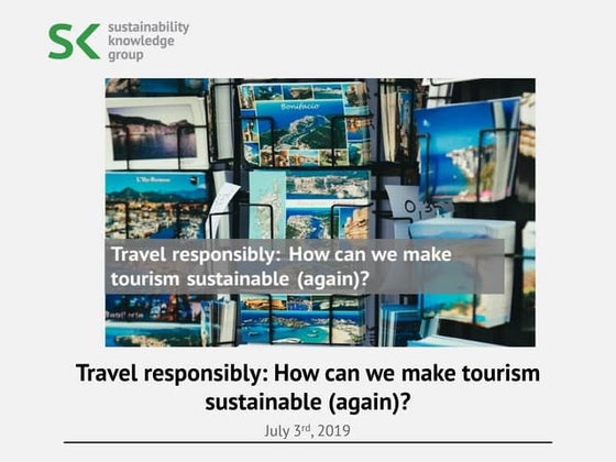 Sustainable Tourism | PPT