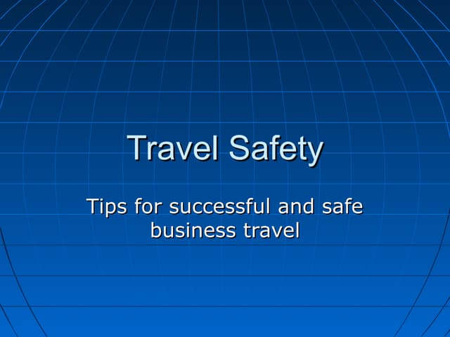 Travel Safety.ppt