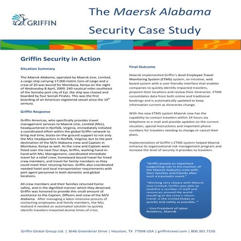 Travel Security Case Study | PDF