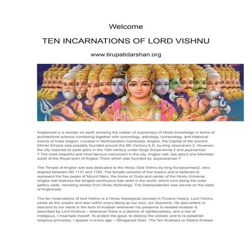 Vishnu Panels of Deogarh/Dashawatara Temple | PPTX
