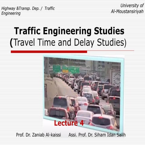 travel time and delay studies - Copy.pdf | Auto Racing | Sports