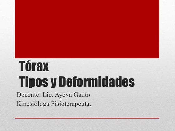 Tipos de torax | PPT