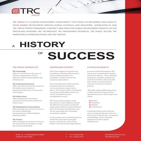 Trc group brochure | PDF