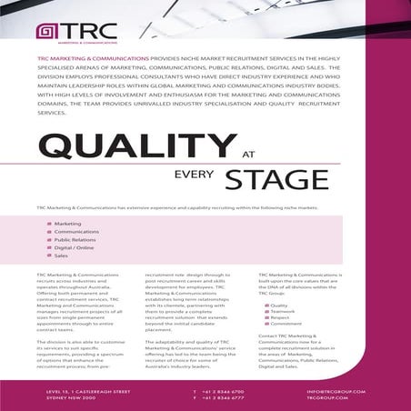 Trc group brochure | PDF
