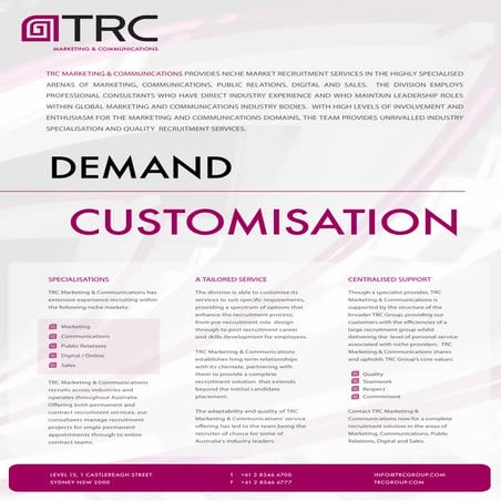 Trc group brochure | PDF