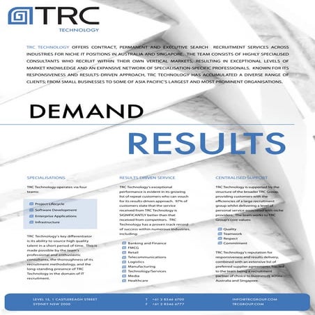 Trc group brochure | PDF