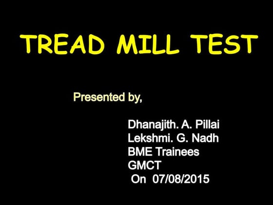 Treadmill test in cardiology | DOCX | Heart and Cardiovascular Diseases ...