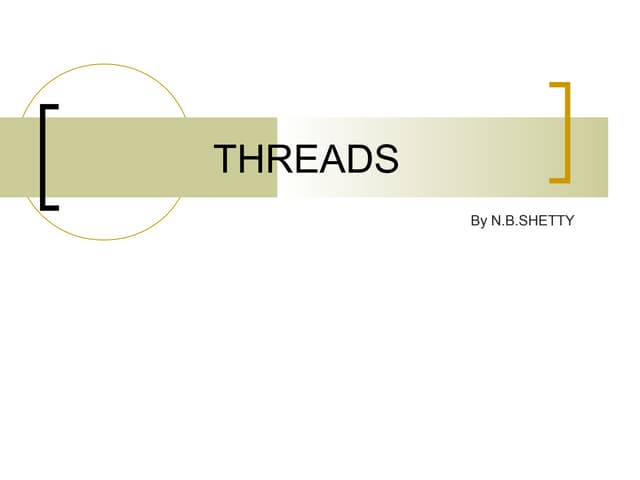 Os Threads | PPT