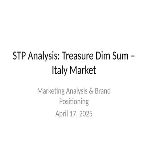 Treasure_Dim_Sum_STP_Italy.pptx implementing products | PPT