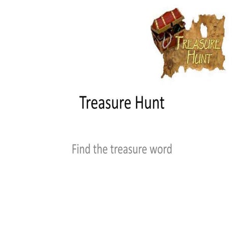Treasure hunt | PPTX