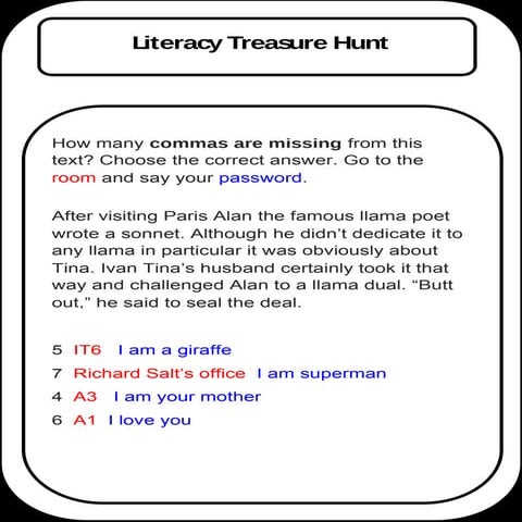 Treasure hunt final version | PPT