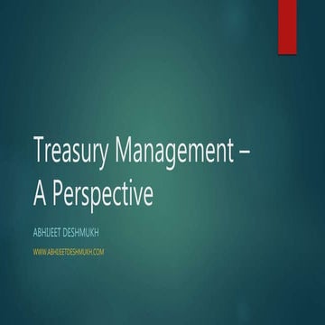 Chapter 2 Organization Structure of a Treasury | PPTX