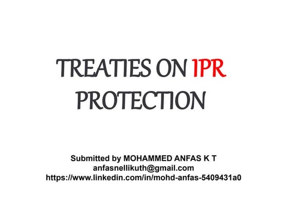 TRIPs agreement - WTO | PPTX | Business | Business and Finance