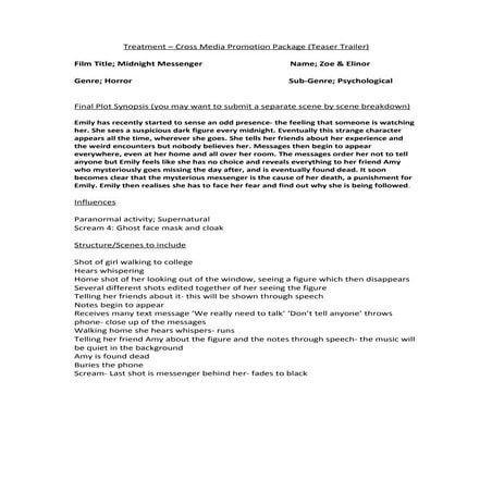 Treatment cross media blank | PDF