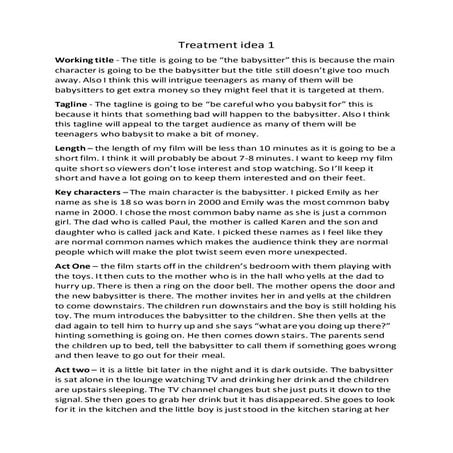 The babysitter draft 1 | DOCX