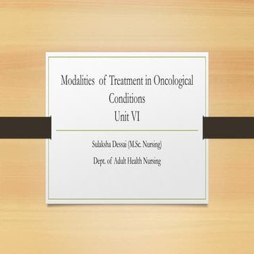 Treatment modalities used in oncology.pptx