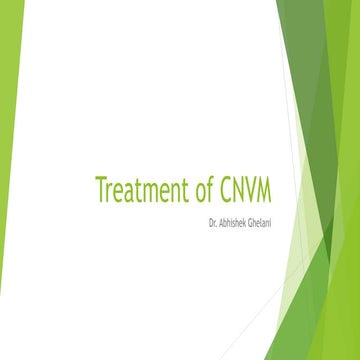 Treatment of cnvm | PPTX