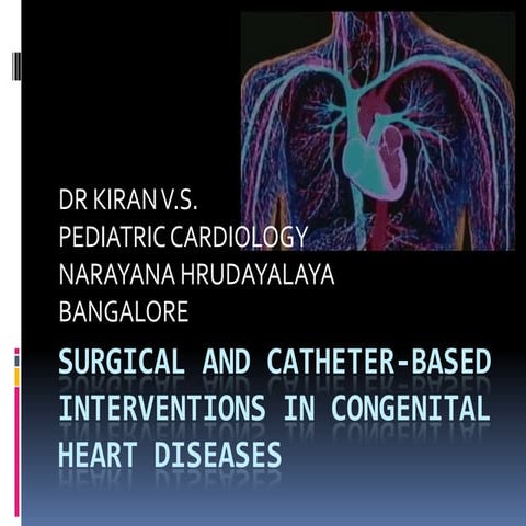 Treatment of congenital heart disease | PPT