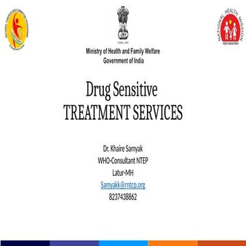 Revised definitions of tb cases and management as per ntep | PPTX