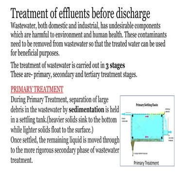 Treatment of effluents | PPTX