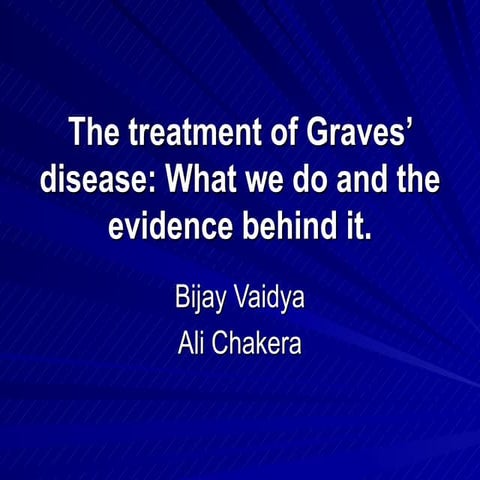 Treatment Of Graves | PPT