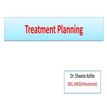 Treatment planning | PPTX