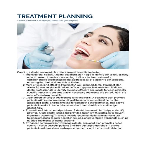Treatment Planning | PDF | Dental Health | Diseases and Conditions