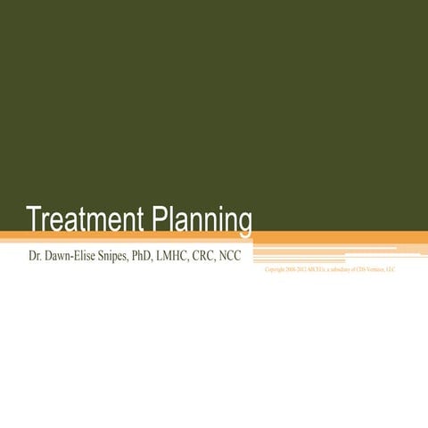 Treatment Planning | PPTX