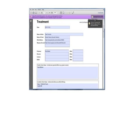 Treatment sheet | PPTX