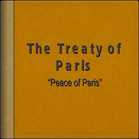 Treaty of paris | PPT