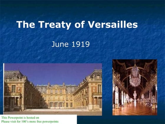 The Treaty Of Versailles | PPT