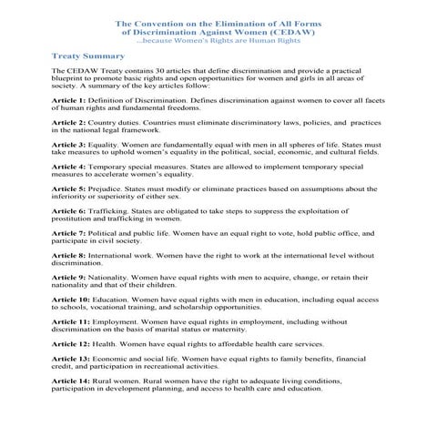 CEDAW | PPTX