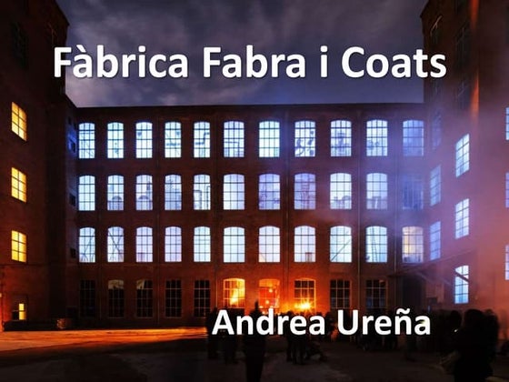 Fabra i coats història | PPTX