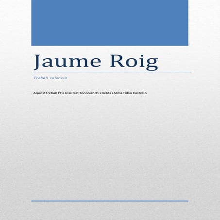 Jaume Roig (Investigació) | DOCX