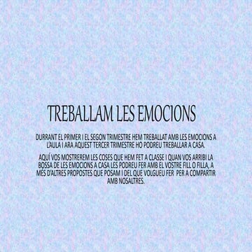 Treballam les emocions | PPTX | Parenting Babies and Toddlers | Parenting