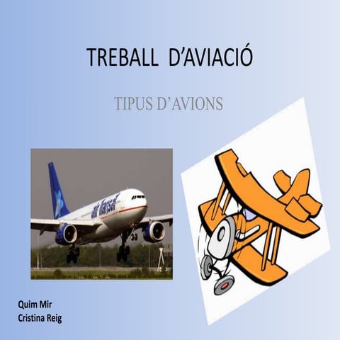 Treball d’aviació | PPTX