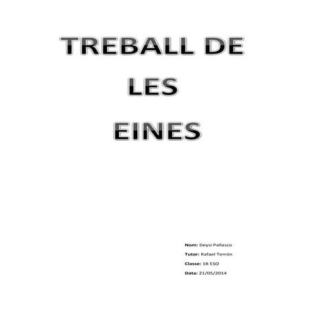 Treball de les eines | DOCX