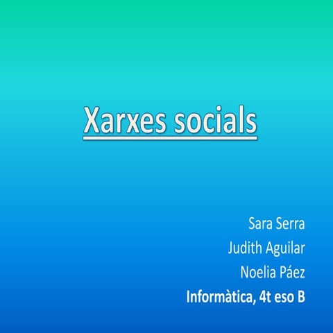 Xarxes socials | PPT