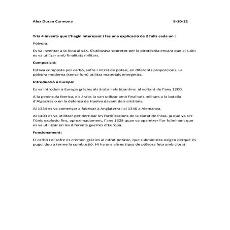 Treball tecno 4t eso | DOCX