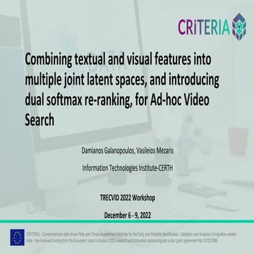 Combining Textual And Visual Features For Ad Hoc Video Search Ppt 5932