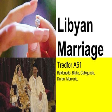 TREDFOR Libyan Marriage | PPTX