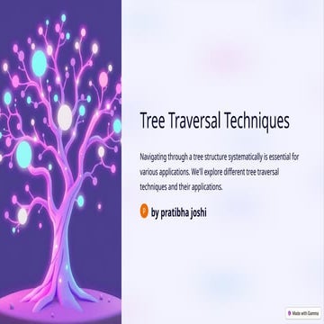 Tree Traversal Techniques In Data Str Pptx