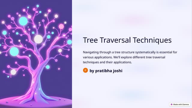 Tree Traversal Techniques In Data Str Pptx